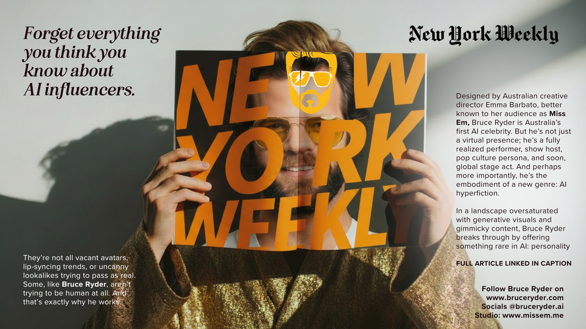 NY Weekly reports: Welcome to the Age of AI Hyperfiction: Bruce Ryder ...